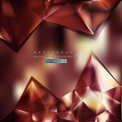 Dark Brown Polygonal Triangular Background Template