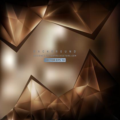 Dark Brown Triangle Polygonal Background