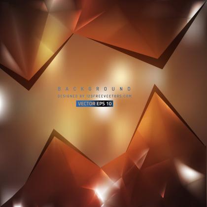 Abstract Brown Polygonal Triangular Background Template