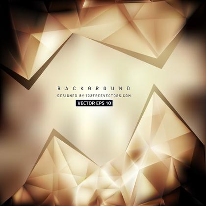 Abstract Brown Triangle Polygonal Background