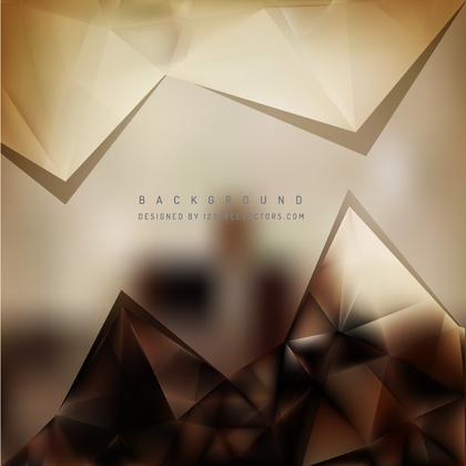 Brown Triangle Polygonal Background Template