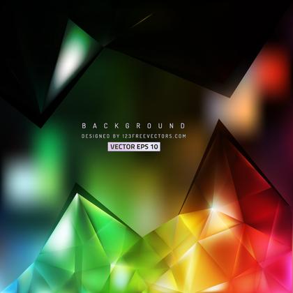 Abstract Colorful Triangular Background Template