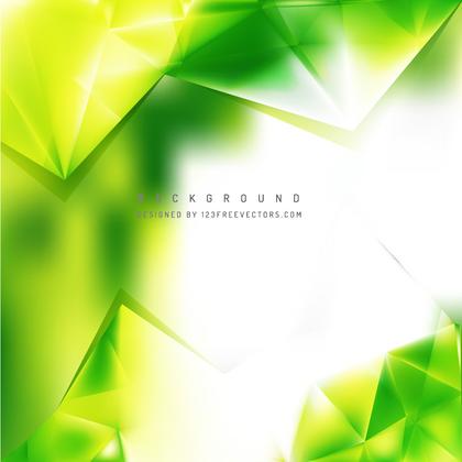 Abstract White Green Polygonal Triangular Background Template
