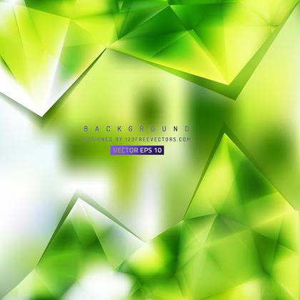 Yellow Green Triangular Background Template