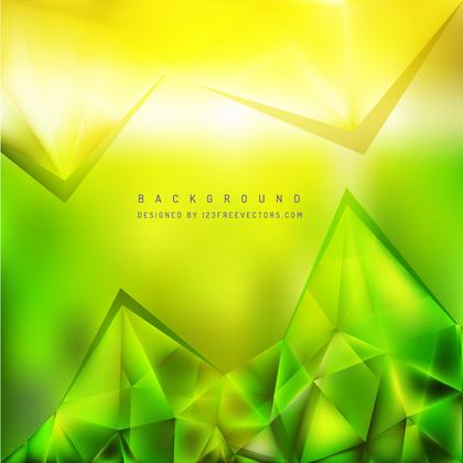 Yellow Green Geometric Triangle Background Design
