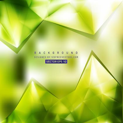 Green Polygonal Triangular Background Template