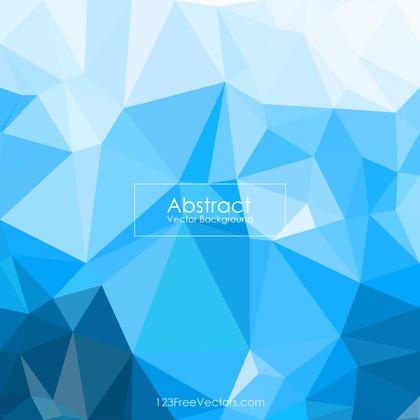 Polygonal Triangular Blue Wallpaper Background