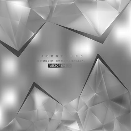 Gray Polygonal Triangular Background Design
