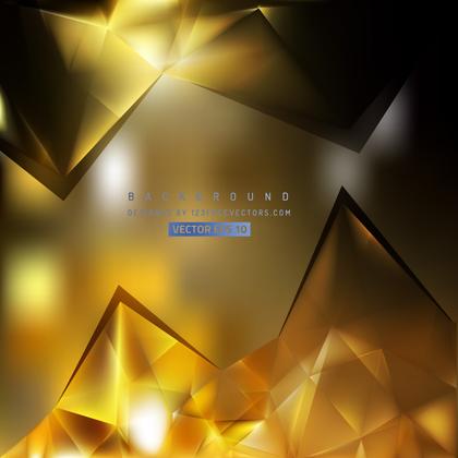 Black Orange Triangular Background Template