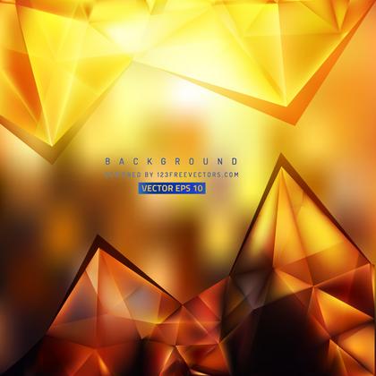 Yellow Orange Triangular Background
