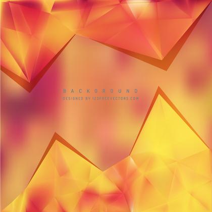 Yellow Orange Triangular Background Design