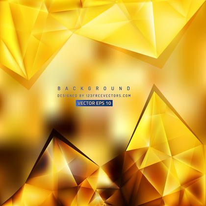 Abstract Orange Polygonal Triangular Background Template