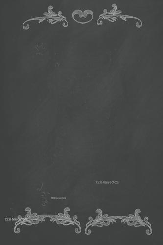 Decorative Chalkboard Frame Background