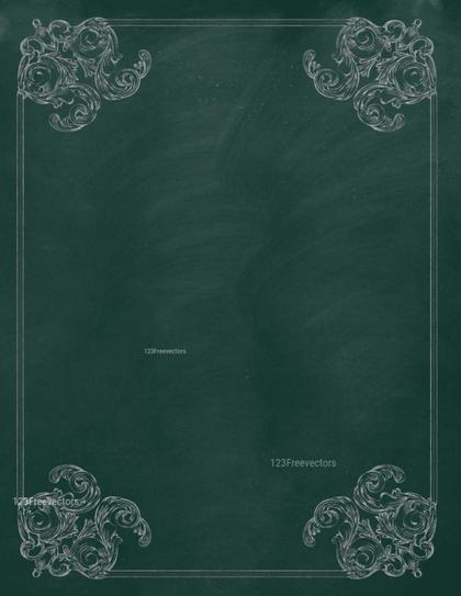 Decorative Chalkboard Frame Background