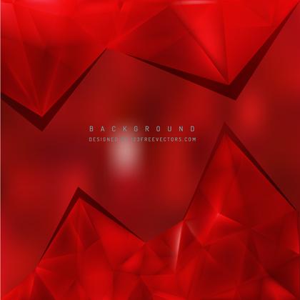 Abstract Red Polygonal Triangular Background