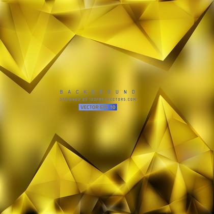Abstract Yellow Triangle Polygonal Background