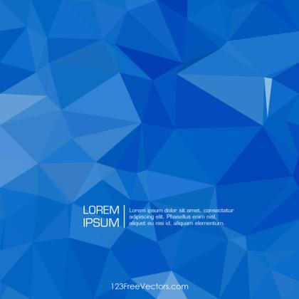 Dark Blue Polygonal Triangular Background Graphics