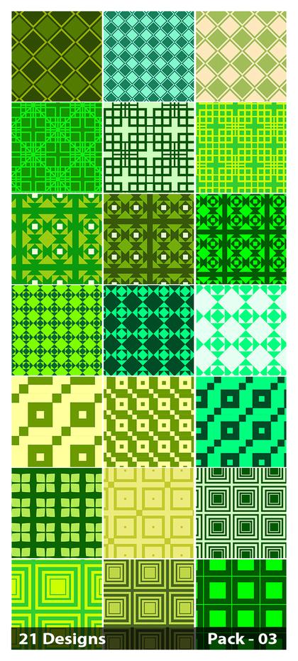 Free Download Geometric Green Pattern Designs