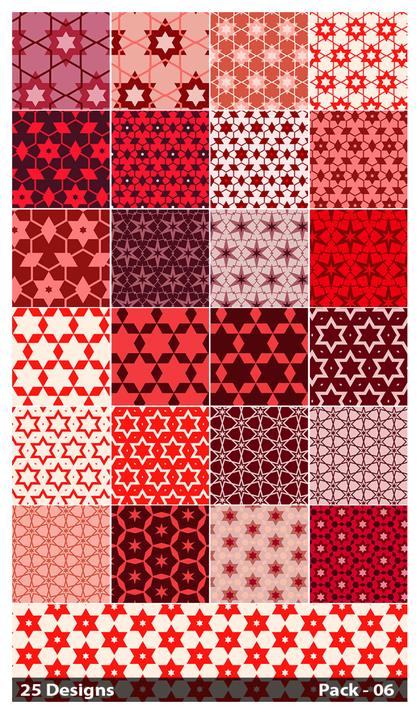 Free Download Red Star Pattern Pack