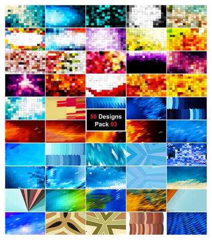 Free Download 50 Abstract Geometric Shapes Background Vector Pack 03