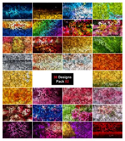 Free Download 30 Abstract Quarter Circles Background Vector Pack 02