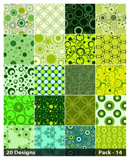 Free Download Green Circle Patterns for Design
