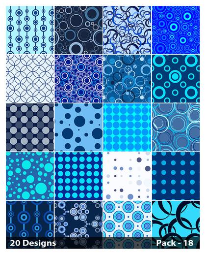 Free Download Blue Circle Pattern Collection