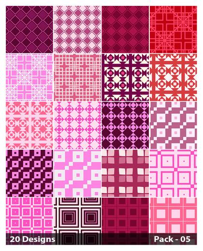 Free Download Pink and Purple Geometric Pattern Pack