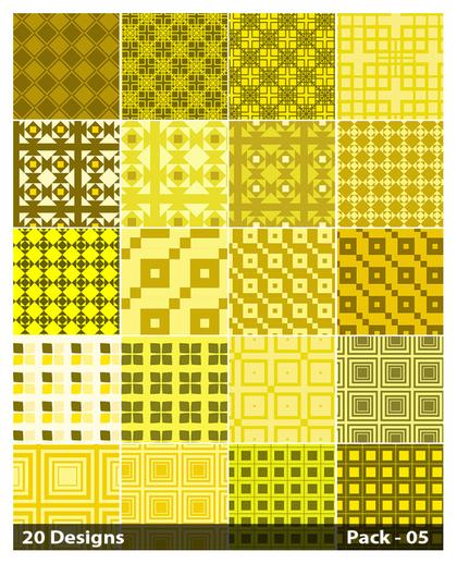 Free Download Yellow and Brown Geometric Pattern Pack