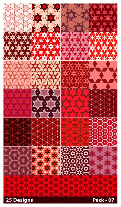 Free Download Red Star Pattern Pack