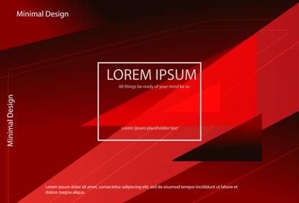 Free Download Abstract Red Background with Text Space