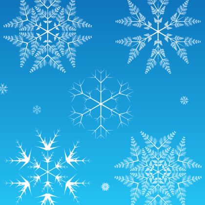 Vector Snowflakes Illustrator Brushes