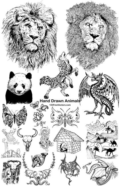 Free Download Vector Illustrations of Animals