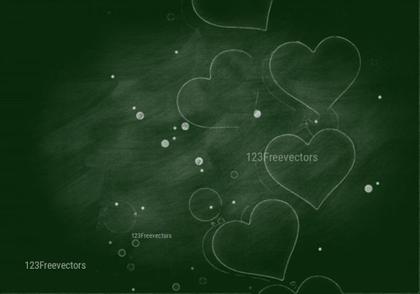 Green Love Background Vector Art