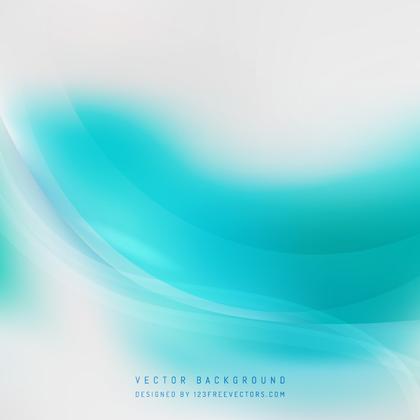 Abstract Light Turquoise Wave Background Template