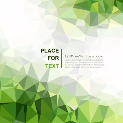 Green Polygonal Triangular Background Design
