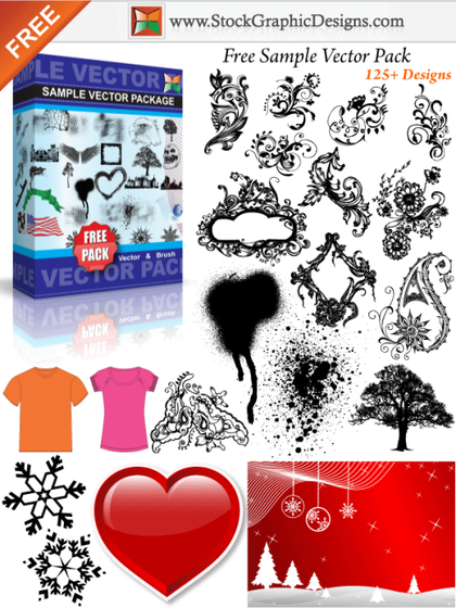 125+ Free Sample Designs Vector Pack