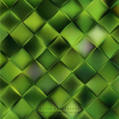 Abstract Green Square Background Pattern