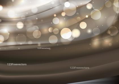 Brown Bokeh Abstract Background