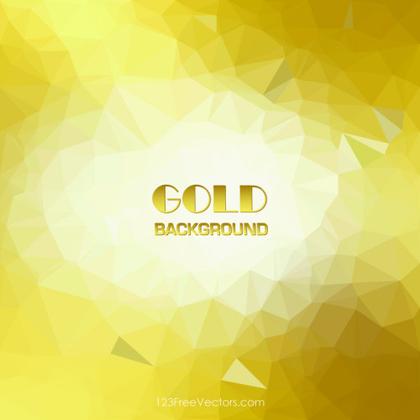 Gold Polygonal Triangular Background Template