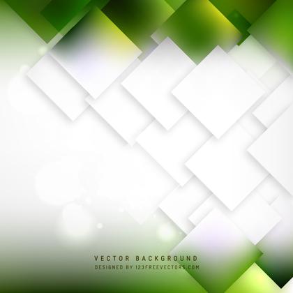 White Green Square Background Pattern