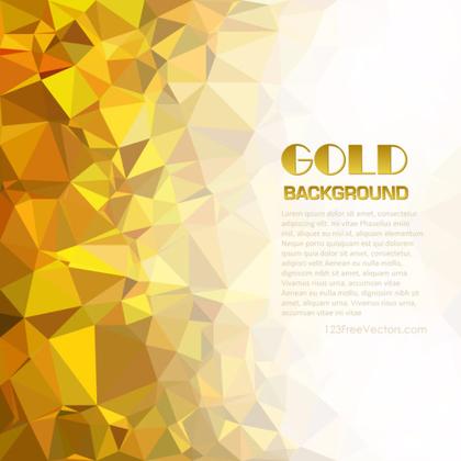 Golden Polygonal Triangular Background Graphics
