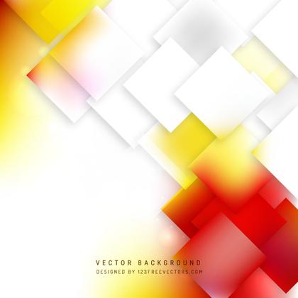 Abstract Red Yellow Geometric Square Background