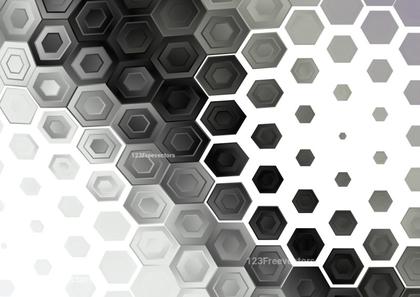 Hexagon Pattern in Grayscale