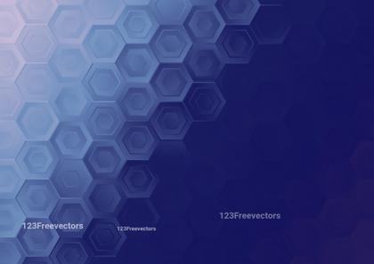 Dark Blue Gradient Hexagon Shape Background Graphic