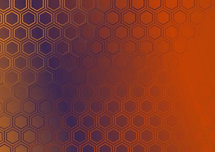 Free Download Blue and Orange Gradient Hexagon Shape Background Illustrator