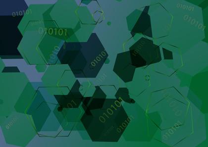 Free Download Abstract Hexagon Binary Code Pattern
