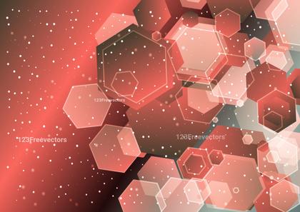 Red and Grey Hexagon Shape Background