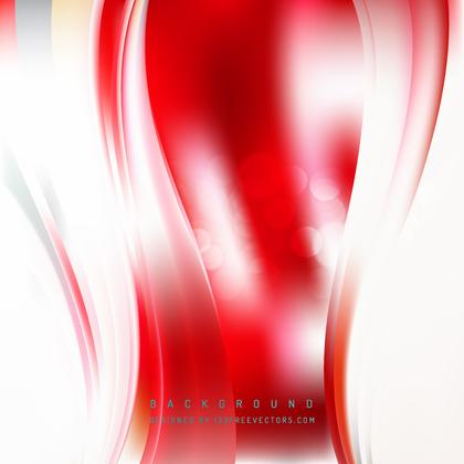 Red White Wave Design Background