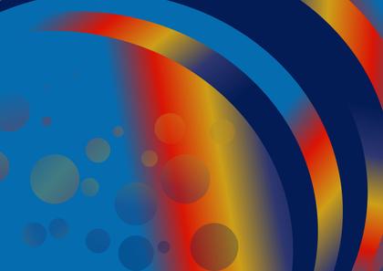 Free Download Blue and Orange Gradient Abstract with Circular Shapes